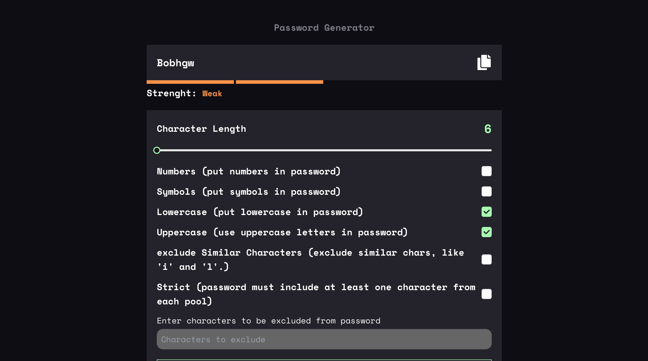 Pass Gen - Strong Password generator by skaibaba | CodeCanyon
